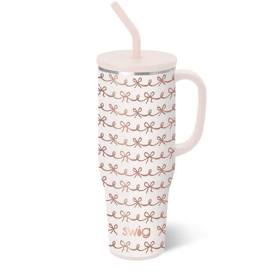 Swig Pretty in Pink Mega Mug 40oz – Rhinestone Angel