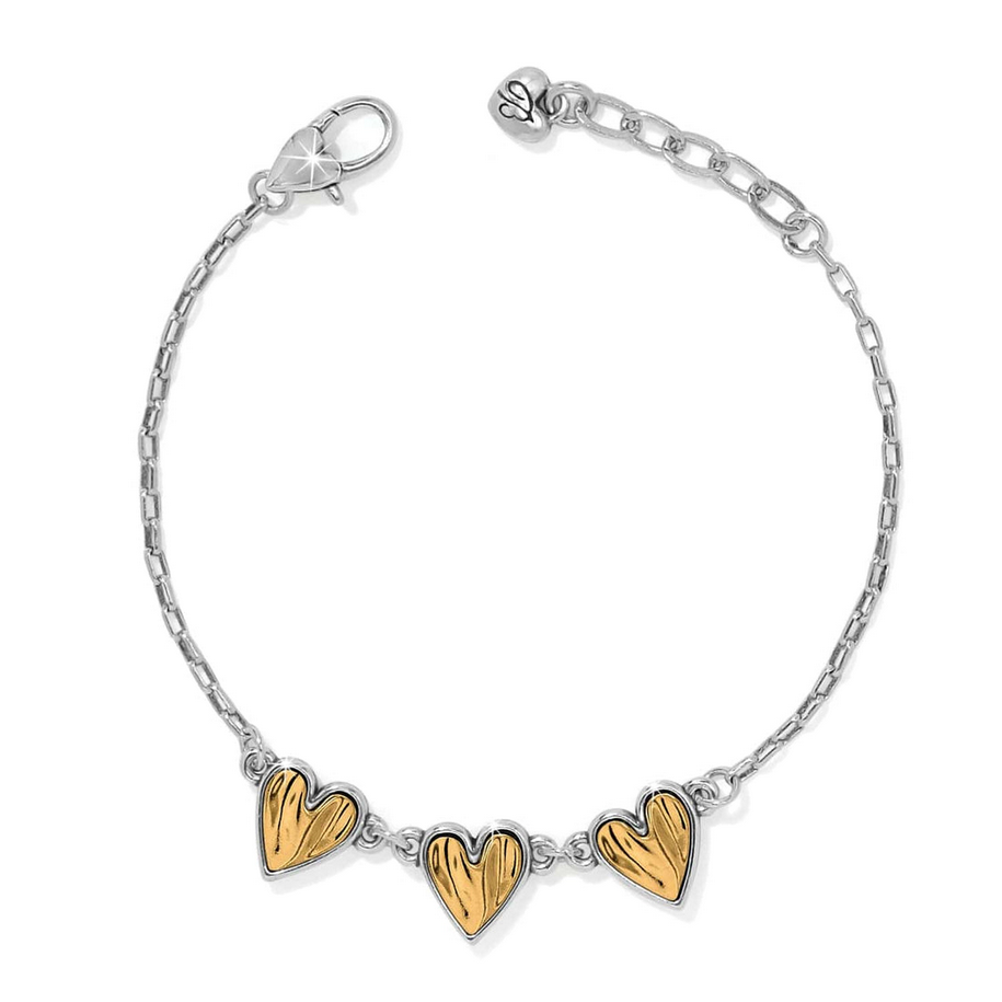 Brighton Cascade Heart Trio Bracelet – Rhinestone Angel