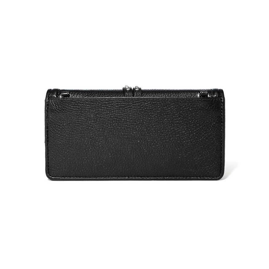 Brighton Black Pretty Tough Arch Large Wallet – Rhinestone Angel